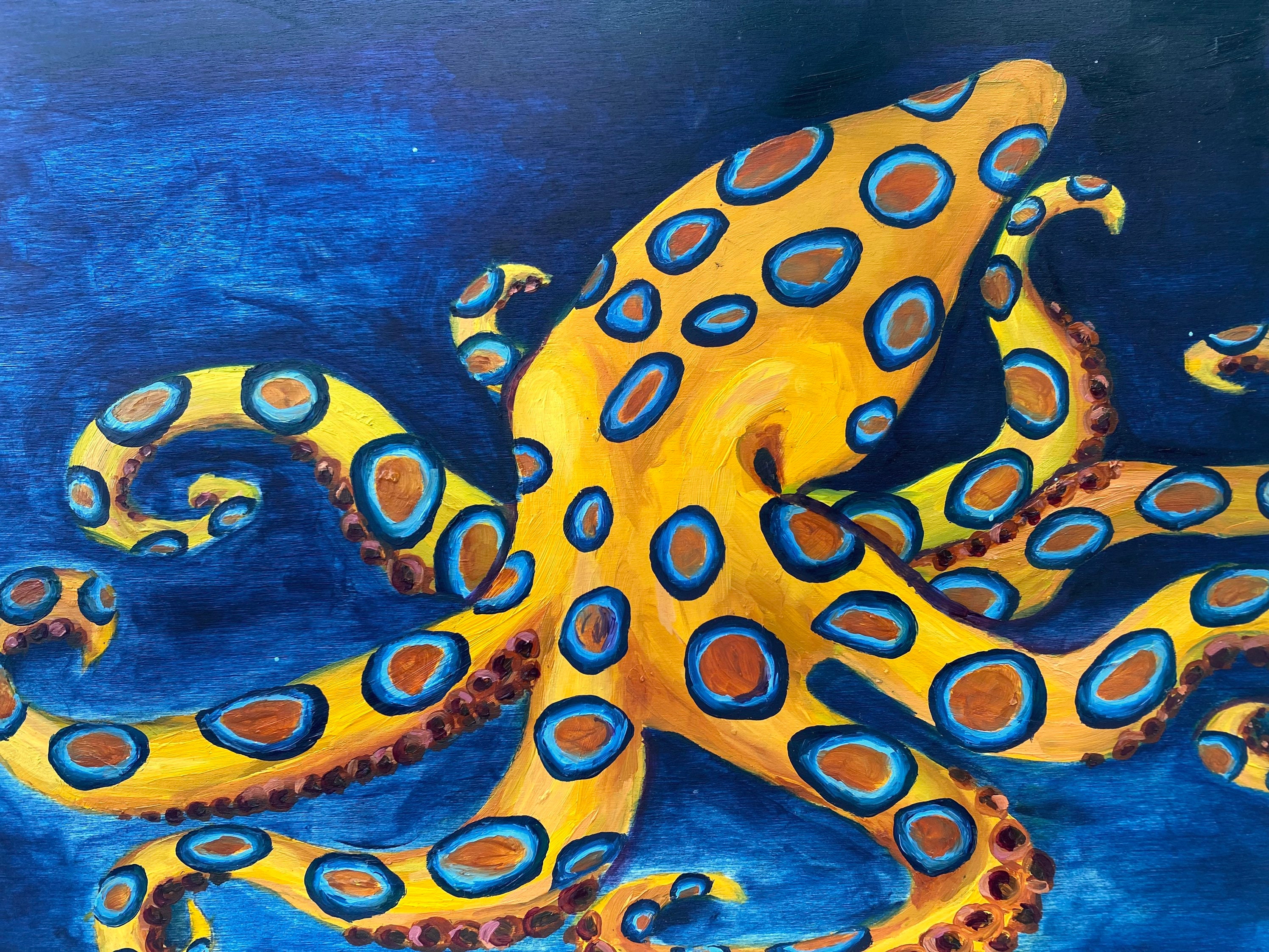 Blue Ringed Octopus Painting