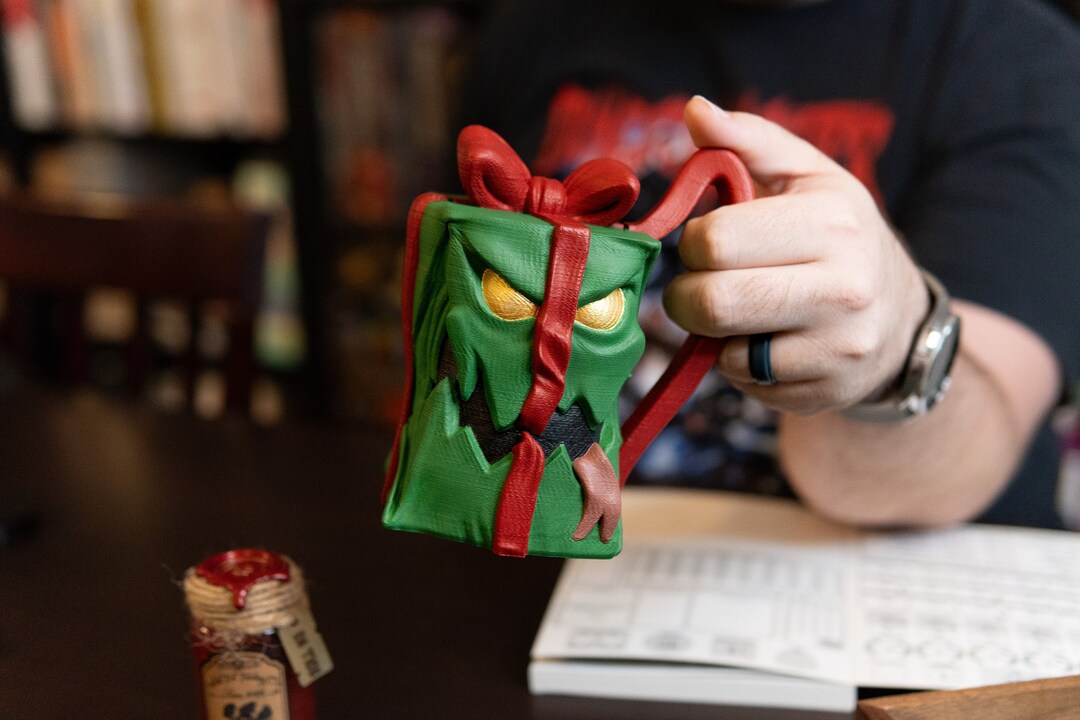 Mythic Mugs - Mimic Christmas Present 12oz Can Holder - Etsy