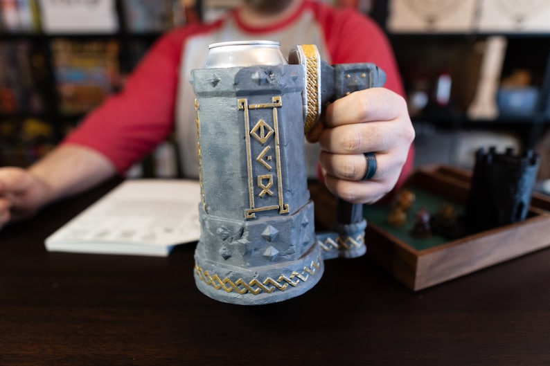 Mythic Mugs - the Dwarf Dwarven Style 16.9oz Can Holder - Etsy