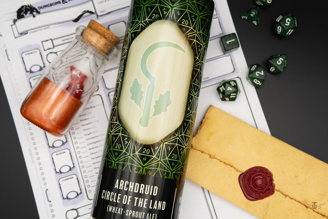 Dnd Druid 20oz Skinny Tumbler (w/ Lid + Straw) - Customization Options ...