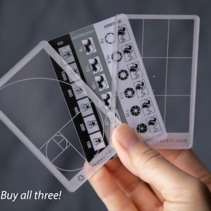 Dslr/mirrorless Photography "cheat Sheet" Credit Card Size Photo ...