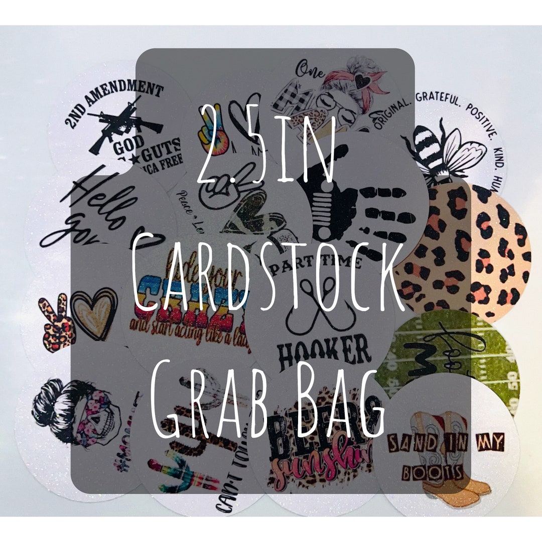 2.5in Cardstock Grab Bags, Freshie Cardstock, Cardstock Designs ...
