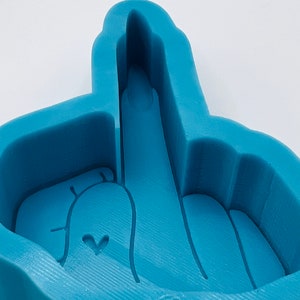 Middle Finger Silicone Mold for Car Freshies, Car Freshies Molds, Molds ...
