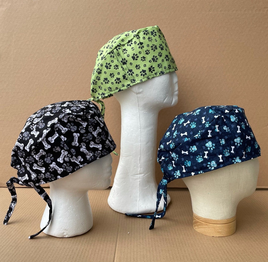 Scrub Cap With Buttons | Veterinarian | Veterinary Assistant | Vet Tech ...