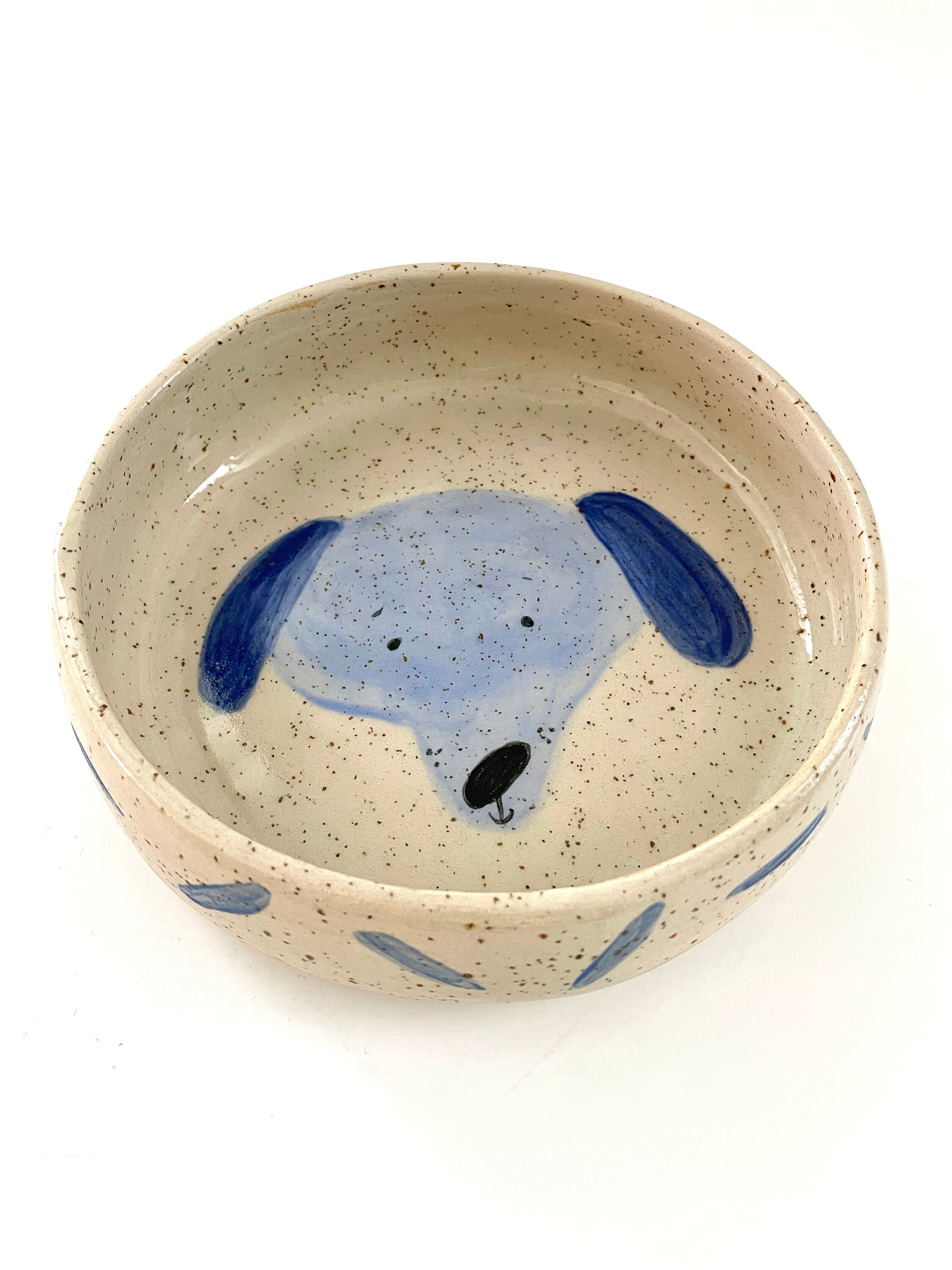 Ceramic Pet Bowl, Illustrated Dog Bowl, Handmade Dog Bowl, Stoneware ...