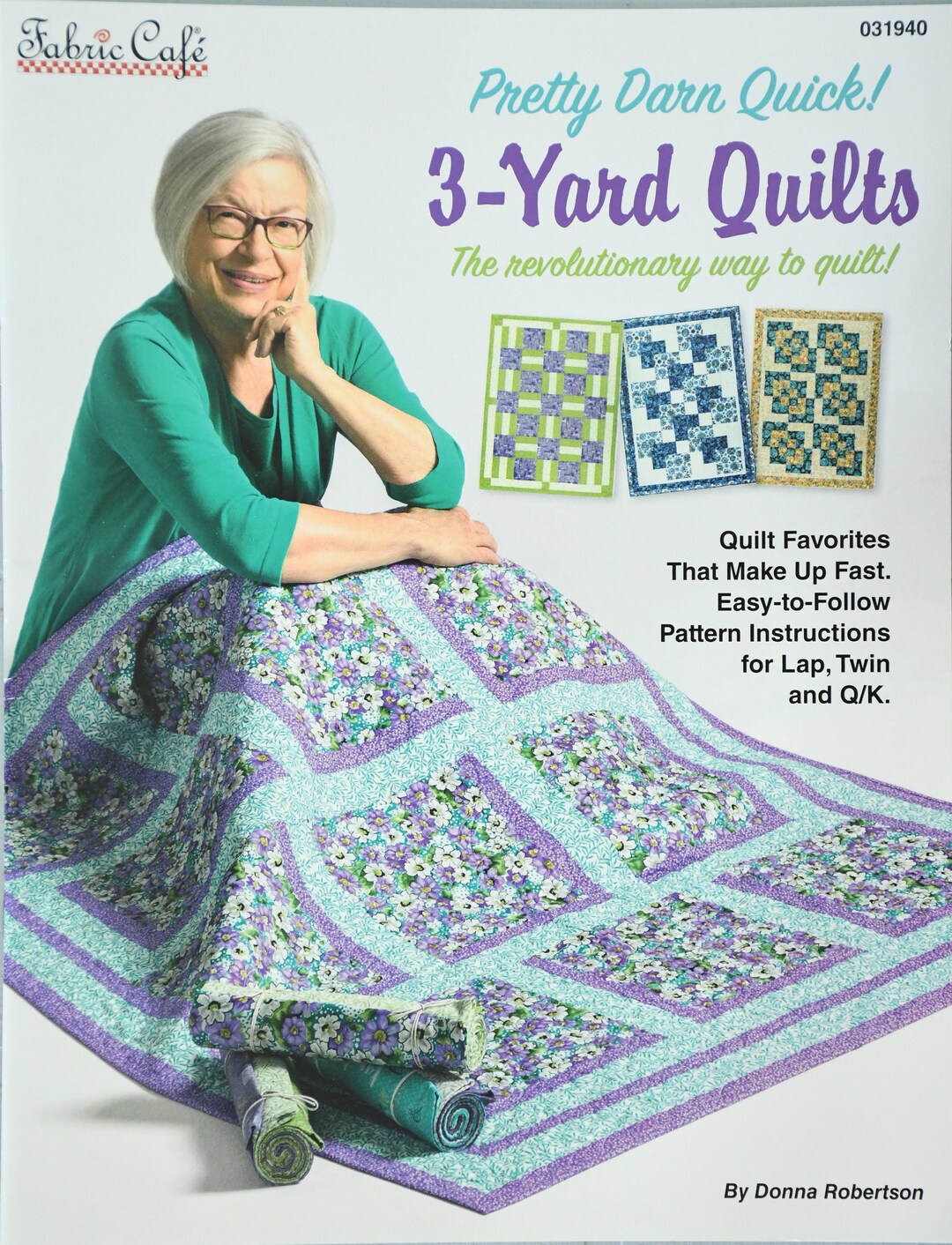 Pretty Darn Quick 3 Yard Quilts by Donna Robertson for Fabric Café - Etsy