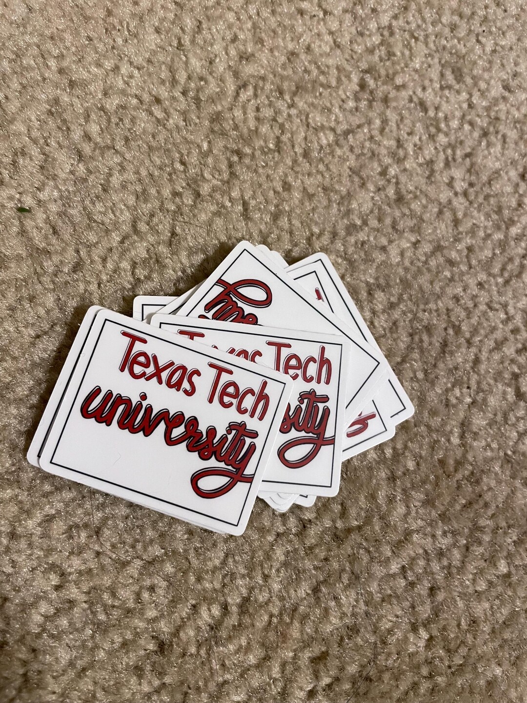 Vinyl Texas Tech Sticker - Etsy