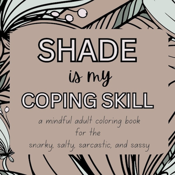 Coping Skill Coloring Book - Etsy