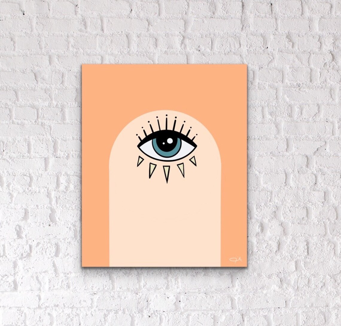 Evil Eye Art Print Blue Eye Hamsa Nazar Hasad Art - Etsy