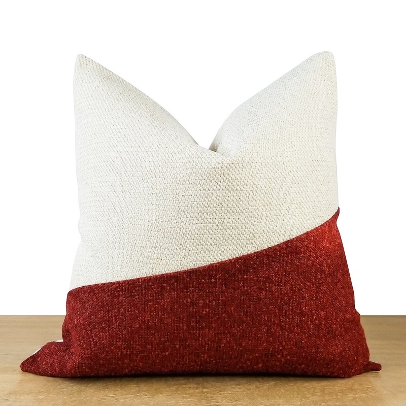 Red Modern Pillow - Etsy