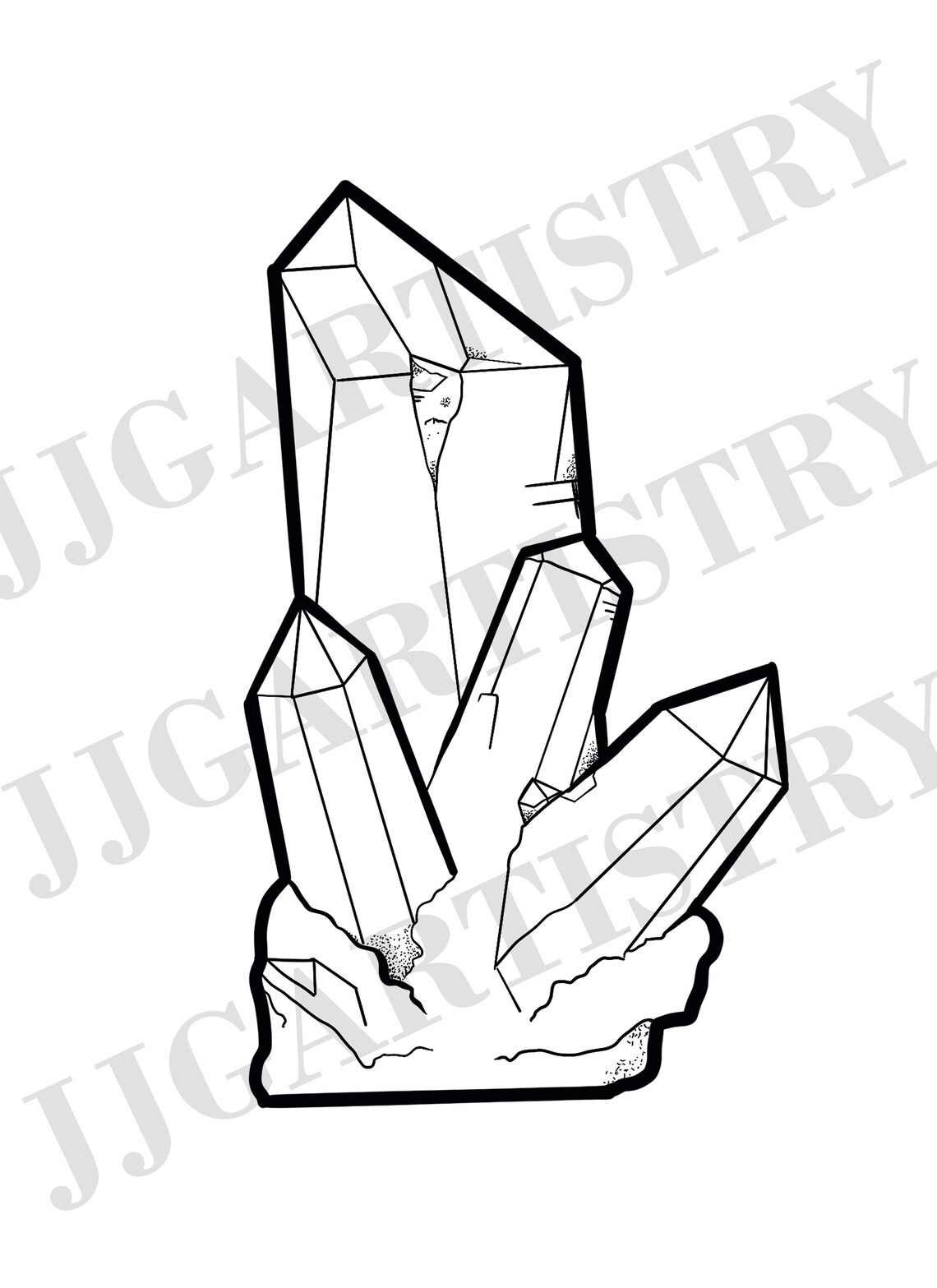 Crystal Coloring Page Bundle: Agate, Geode, Quartz (digital Download ...