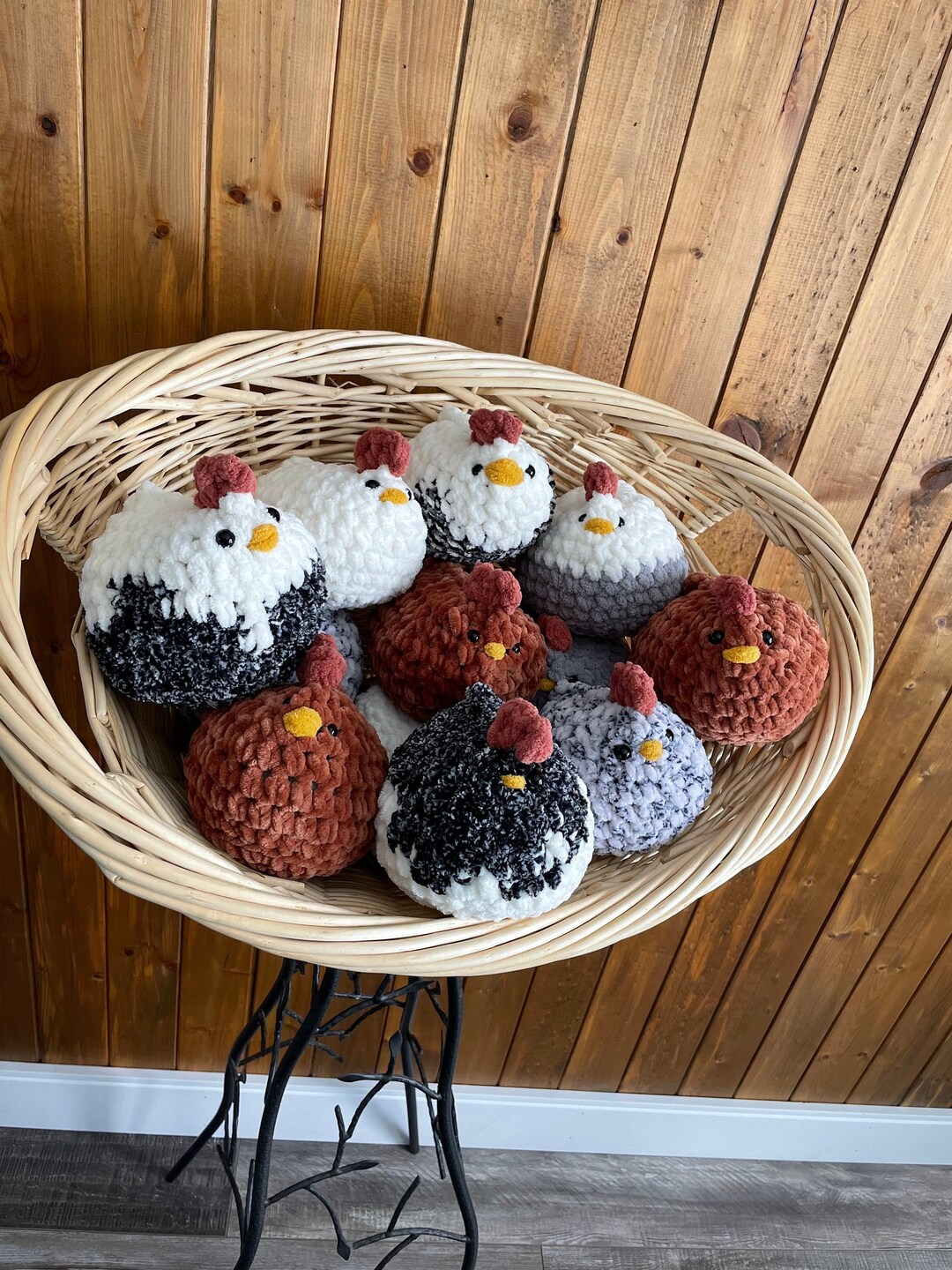 Crochet Chicken Plushie, Cute Chicken Gifts for Women, Chicken Decor ...