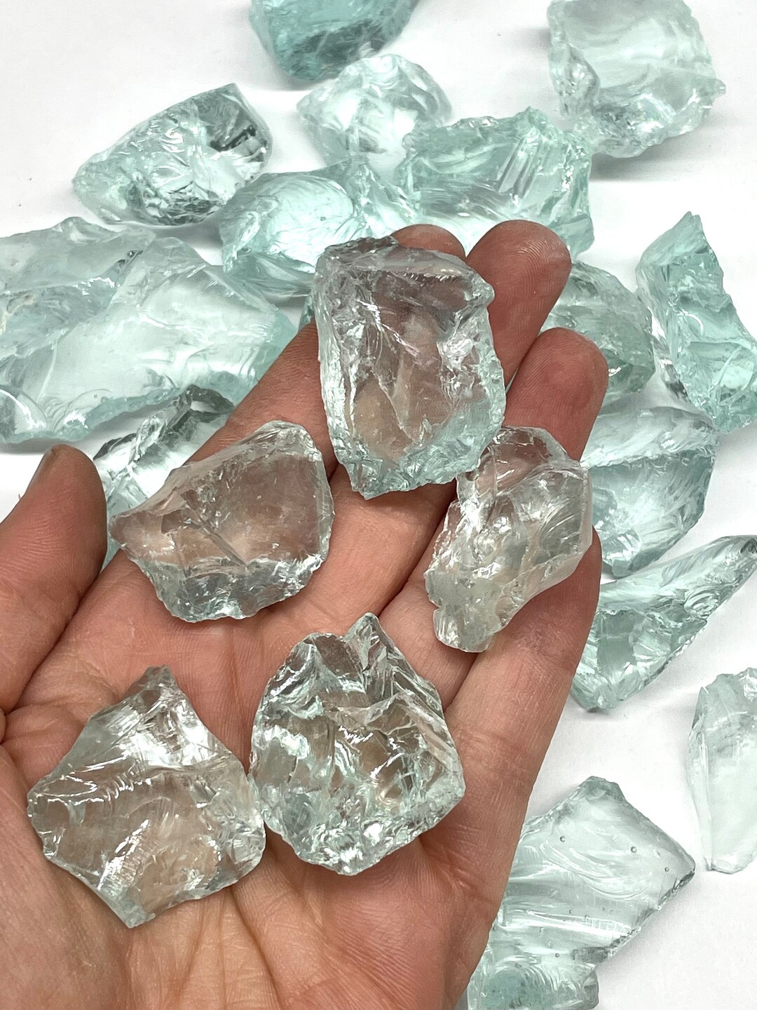 Glass Chunks, Glass Nuggets, Crushed Glass for Art, Glass Rocks, Glass ...