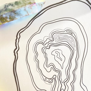 Geode Coloring Page, Crystal Coloring Page for Adults Printable ...