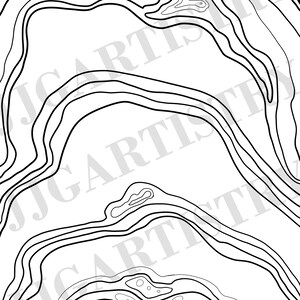 Geode Crystal Coloring Page Bundle, Agate Gemstone Coloring Sheet for ...