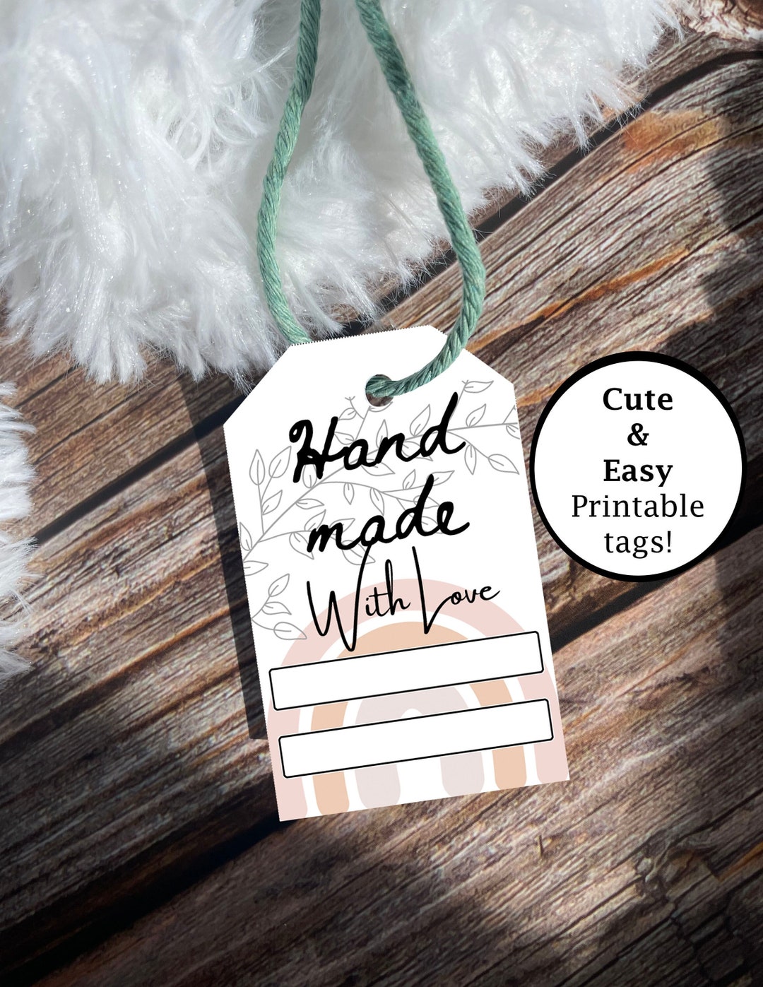 Printable Handmade With Love Tags: Crochet & Knit Items (PDF) - Etsy Canada