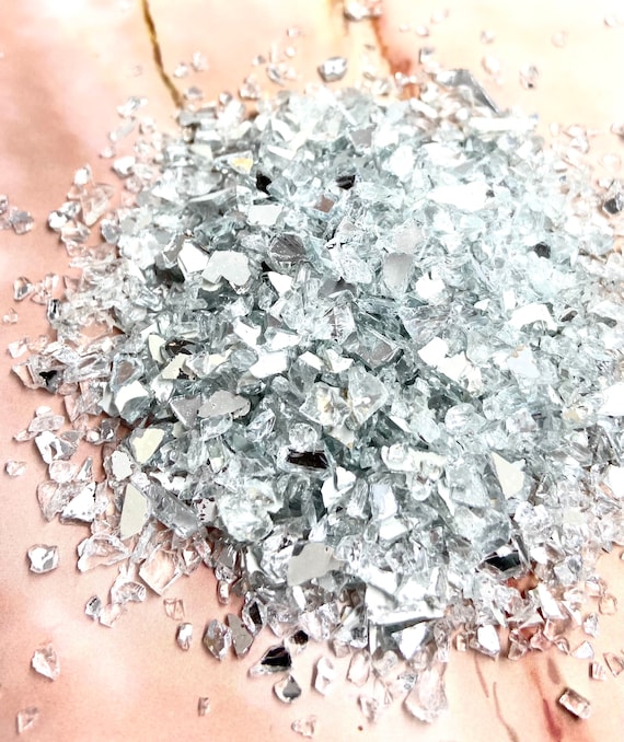 Crushed Mirror Glass for Resin Art Broken Glass for Art Reflective Glass Chips Glass for Mosaics Glass Pieces for Crafting Resin Art Etsy UK