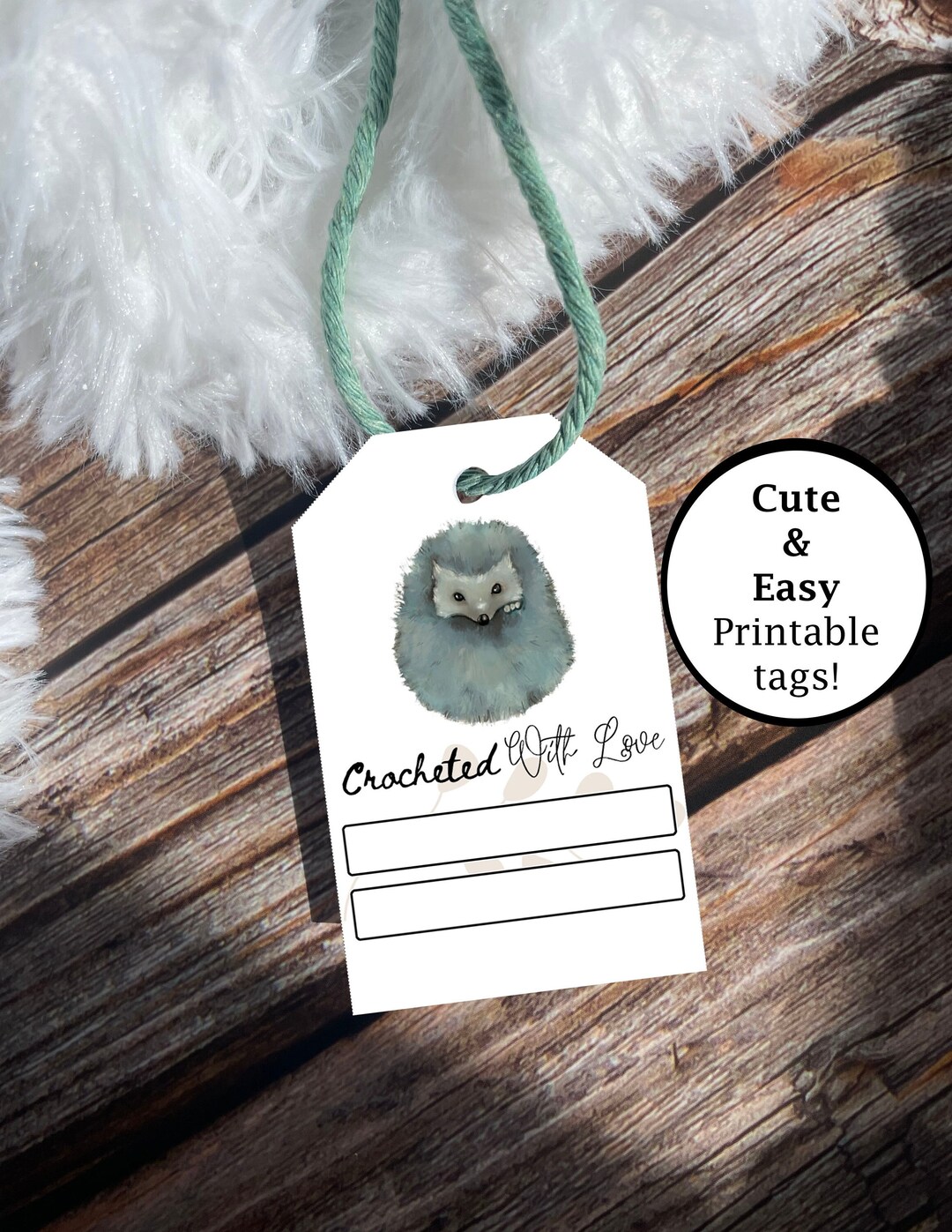 Printable Crochet Tags for Amigurumi, Cute Tags for Crochet Items ...