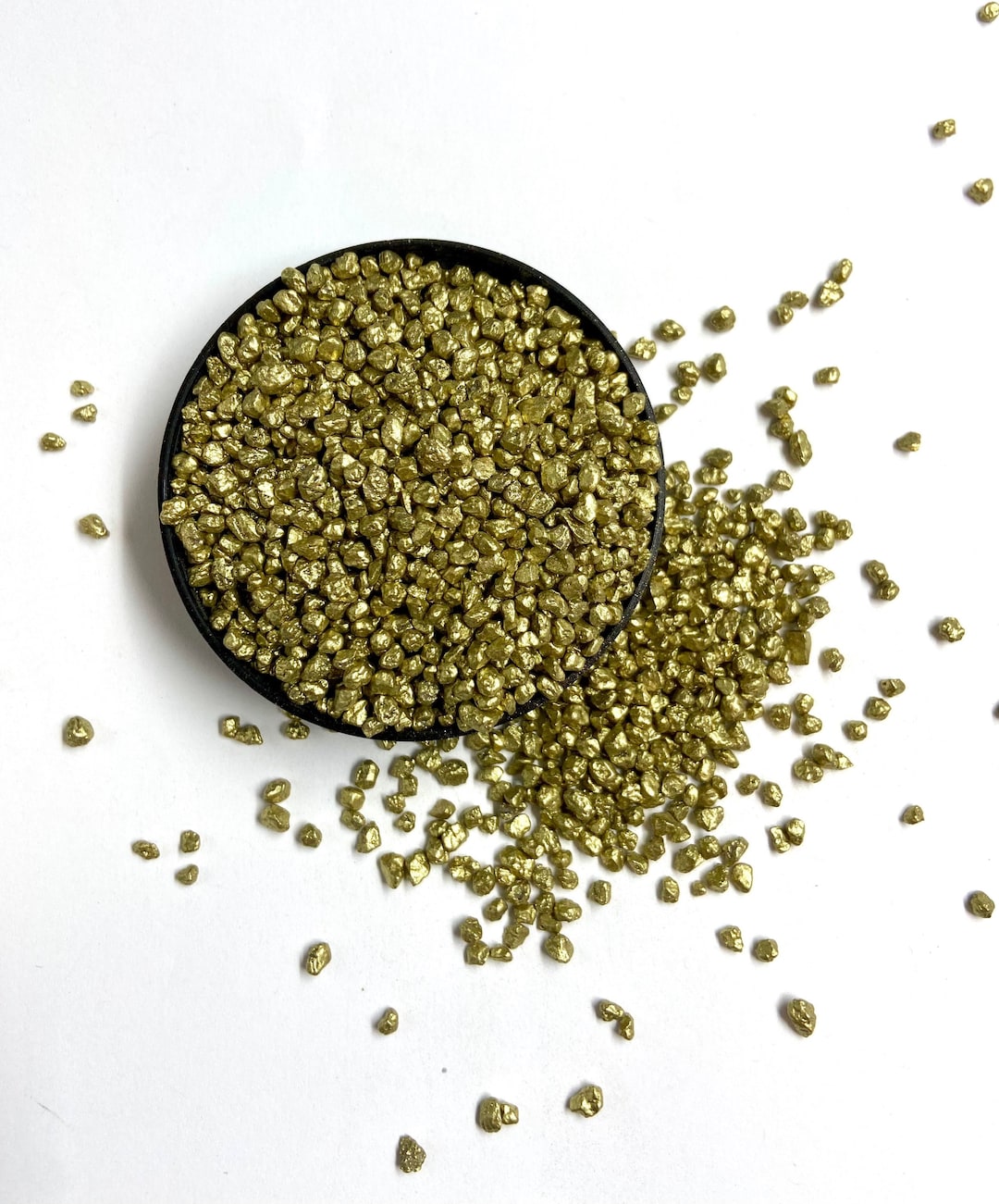 Gold Pebbles for Art, Gold Stones for Vases, for Resin, for Fairy House ...