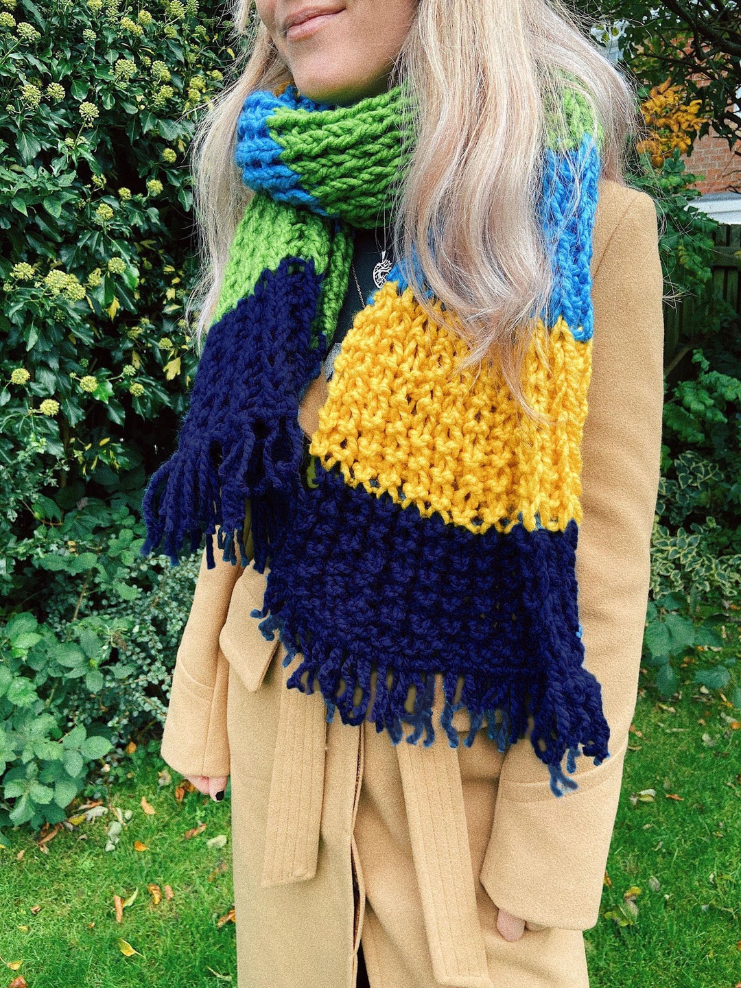 Handmade Chunky Knit Scarf. Super Chunky Knit Scarf. - Etsy