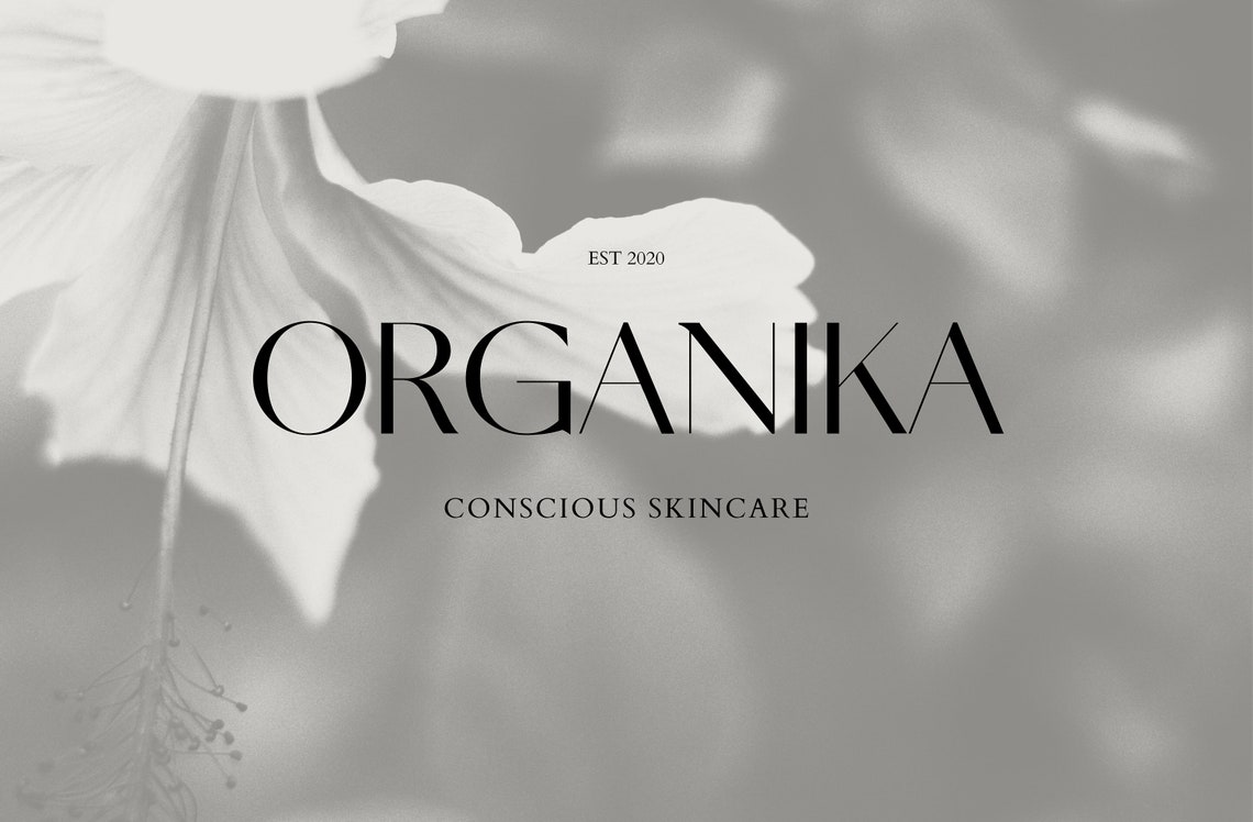 ORGANIKA Modern and Minimal Logo Design, Skincare Logo Design, Fashion ...