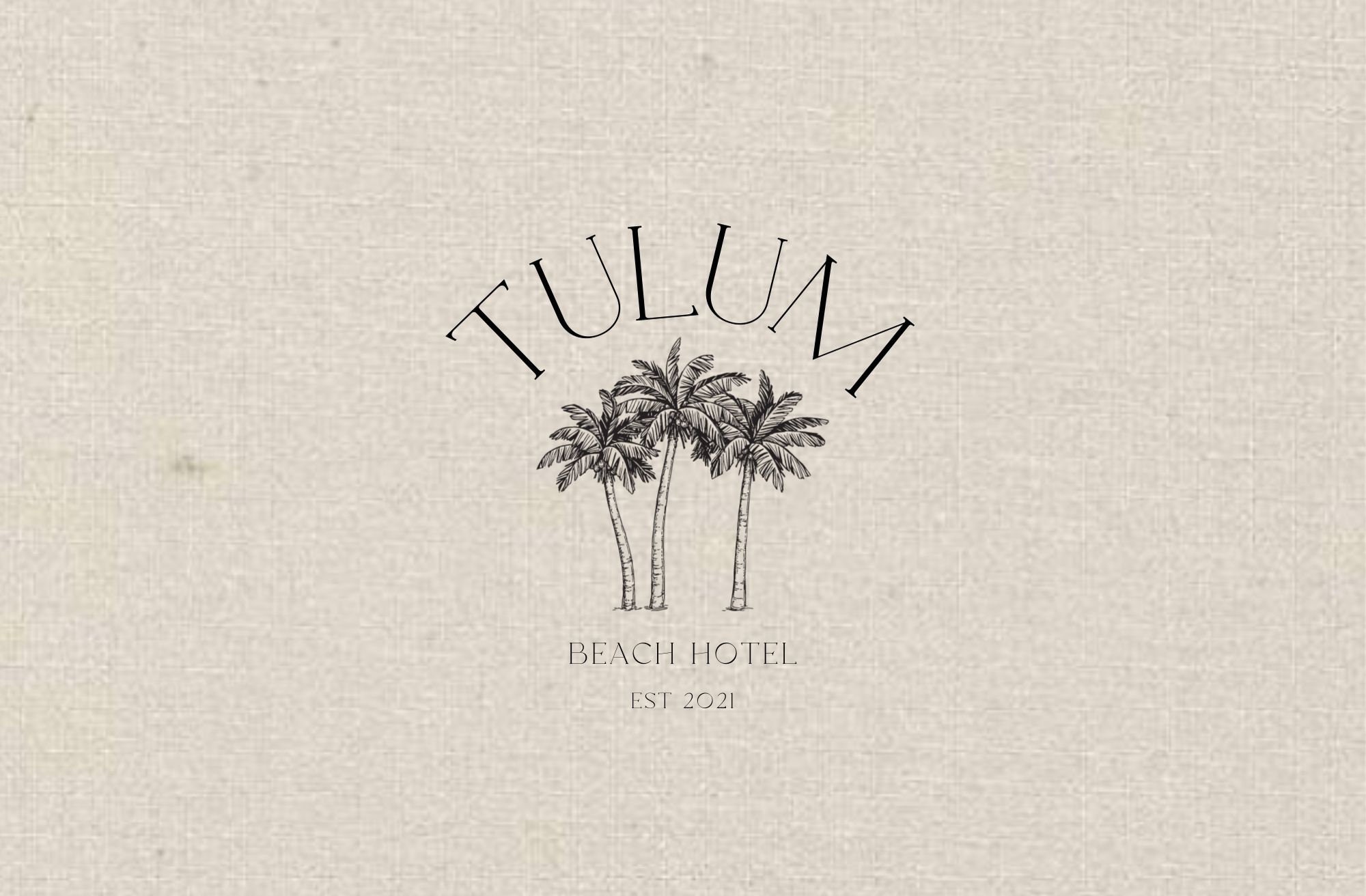 TULUM Inspired Logo Design, Beach Logo Design, Fashion Logo Design ...