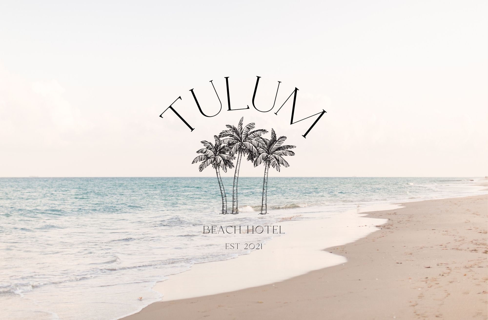 TULUM Inspired Logo Design, Beach Logo Design, Fashion Logo Design ...