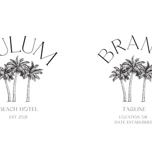 TULUM Inspired Logo Design, Beach Logo Design, Fashion Logo Design ...