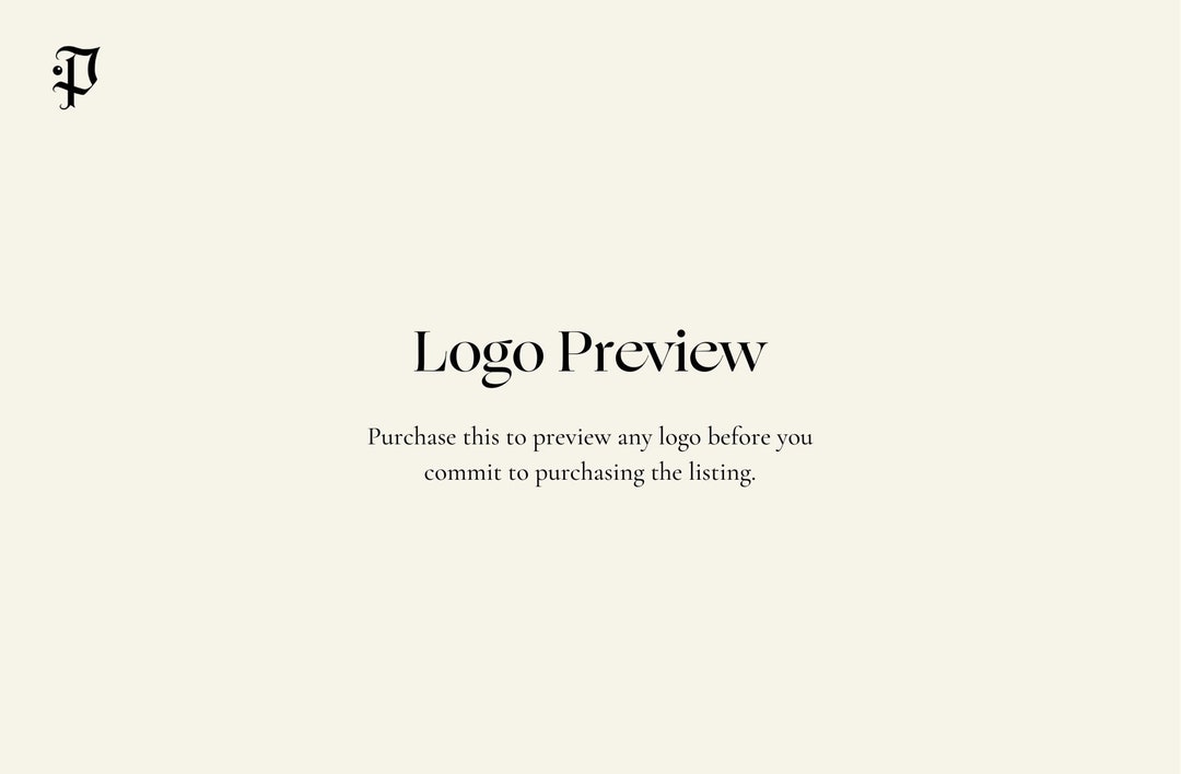 Logo Preview — Preview Any Logo Design With Your Business Name - Etsy