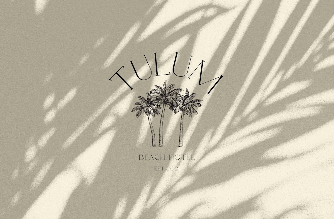 TULUM Inspired Logo Design, Beach Logo Design, Fashion Logo Design ...