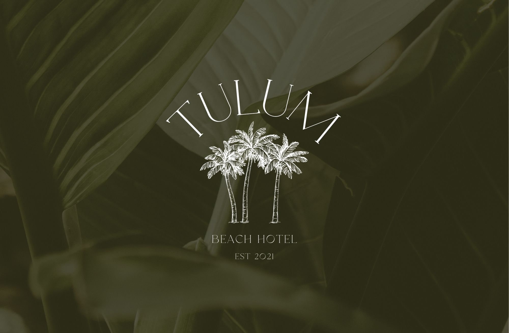 TULUM Inspired Logo Design Beach Logo Design Fashion Logo - Etsy 日本