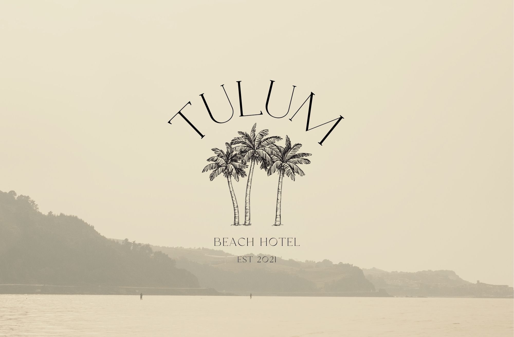 TULUM Inspired Logo Design Beach Logo Design Fashion Logo - Etsy 日本