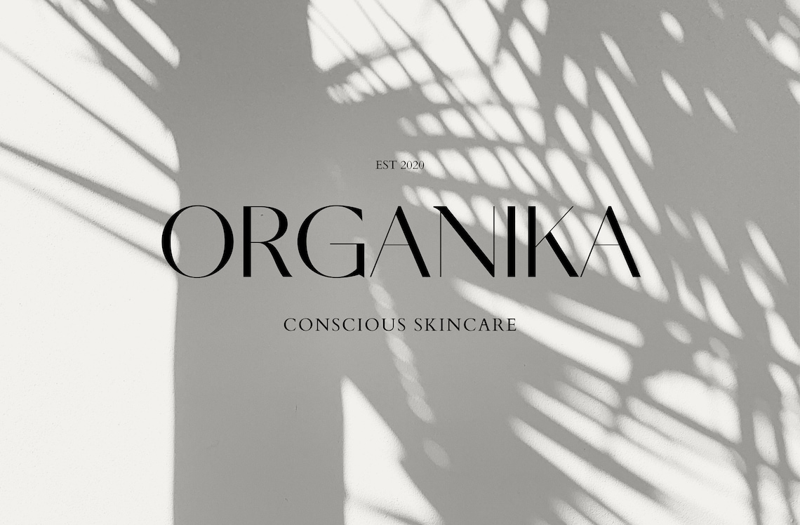 ORGANIKA Modern and Minimal Logo Design Skincare Logo Design - Etsy