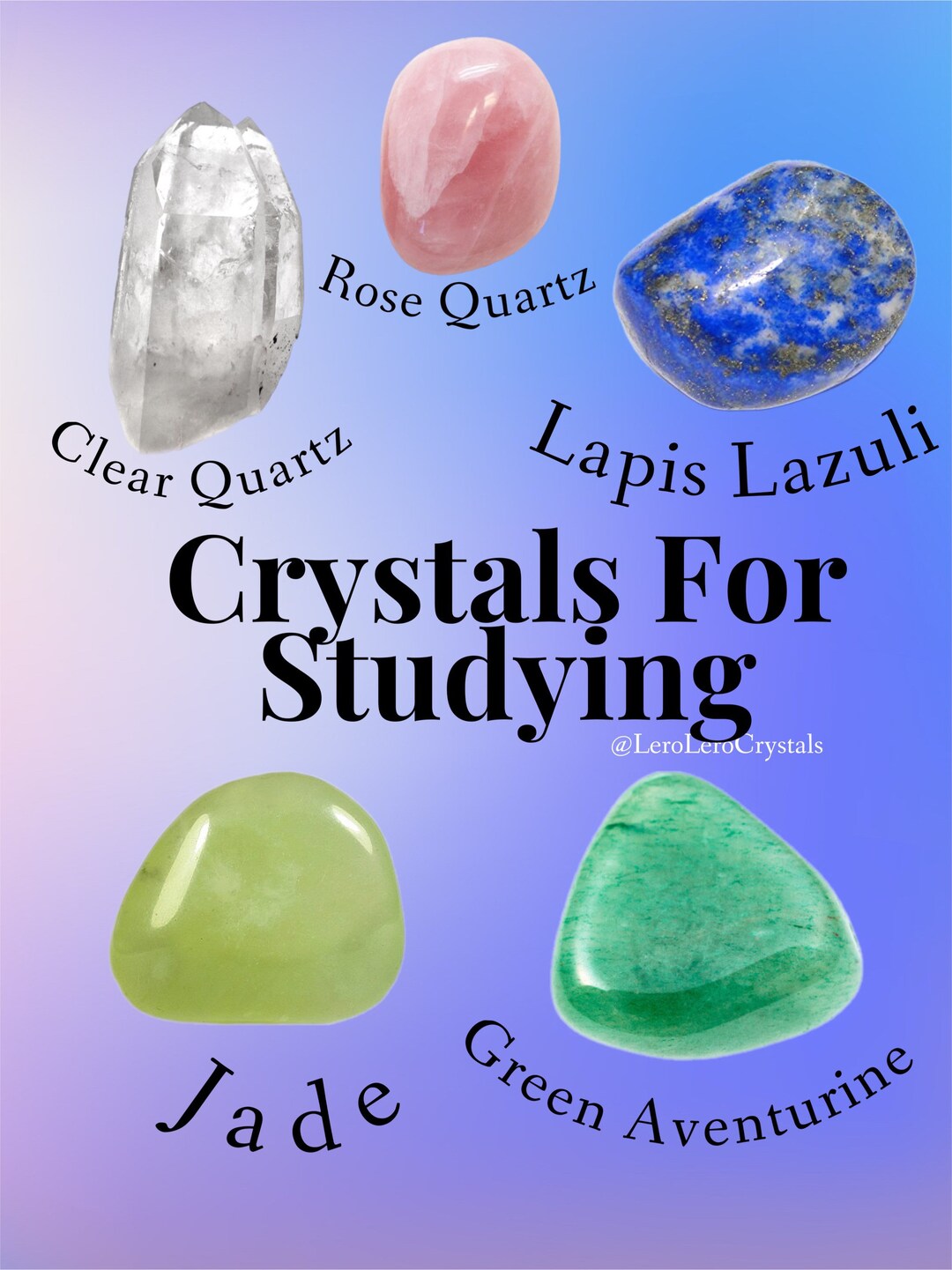 Studying Crystal Pack | Crystals for School | Crystals for College ...