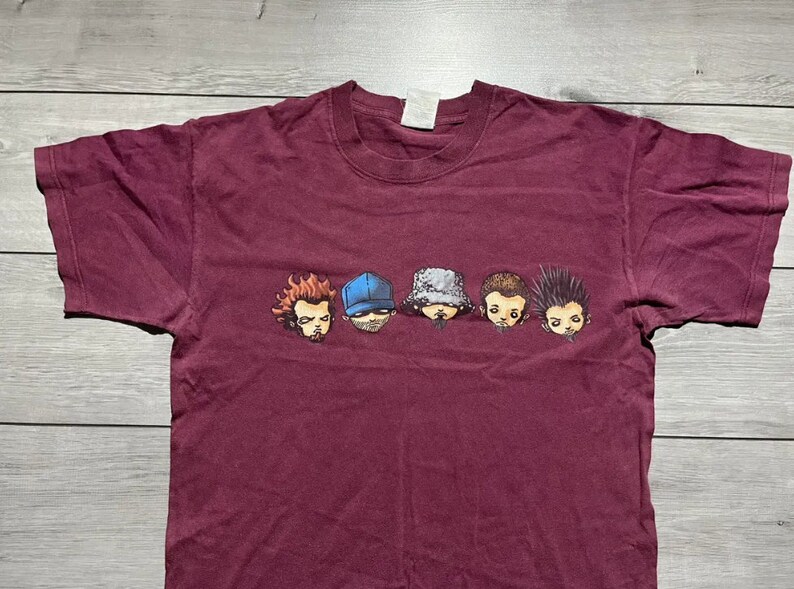 Vintage Limp Bizkit Tshirt Cartoon Head School Bus Music 90s - Etsy