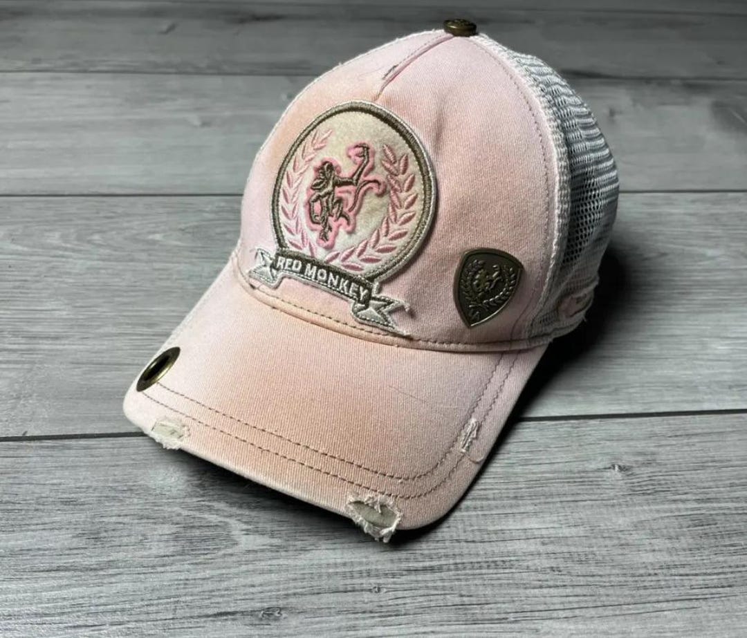 Red Monkey Trucker Hat Japanese Size 58cm - Etsy