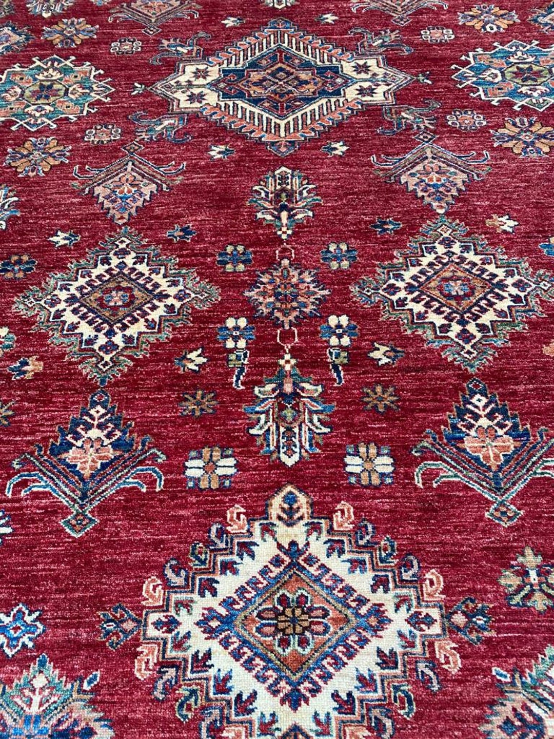 Handmade Red Living/dining Room Rug - Etsy