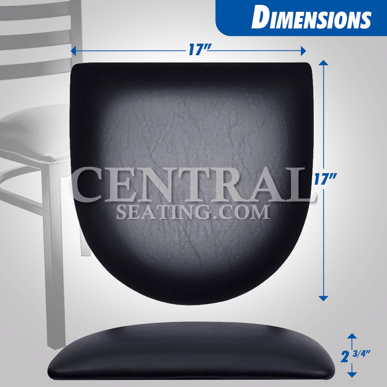 Seat Cushions for Kitchen Chairs, Counter and Barstools 4 Pack ...