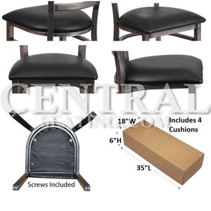 Seat Cushions for Kitchen Chairs, Counter and Barstools 4 Pack ...