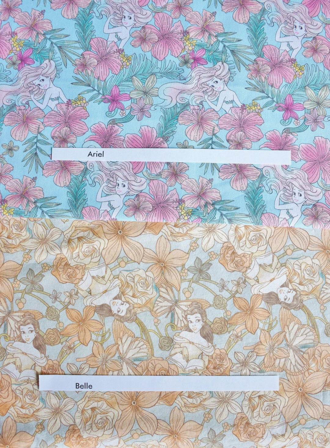 Disney Princesses Fabric - 44" Wide, 100% Cotton, 8 Options Available ...