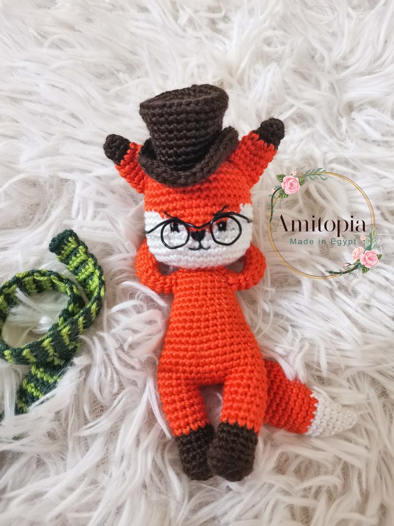 Mr Wesley Fox Amigurumi Crochet Doll Pattern/patrón Español/ - Etsy