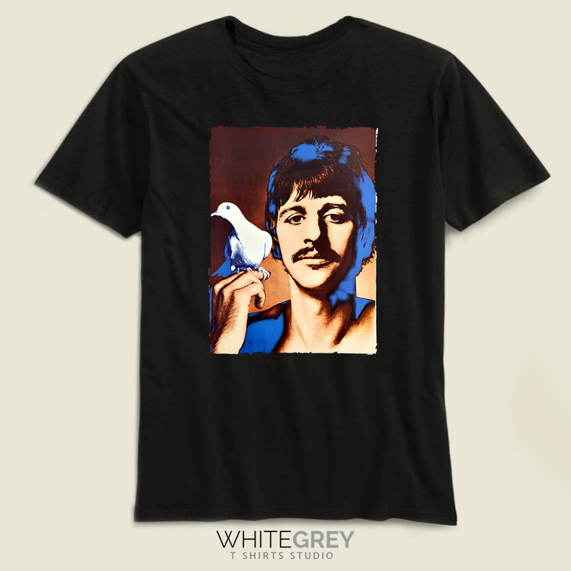 Ringo Starr T Shirt the Beatles Art Vintage Postertee Unisex - Etsy