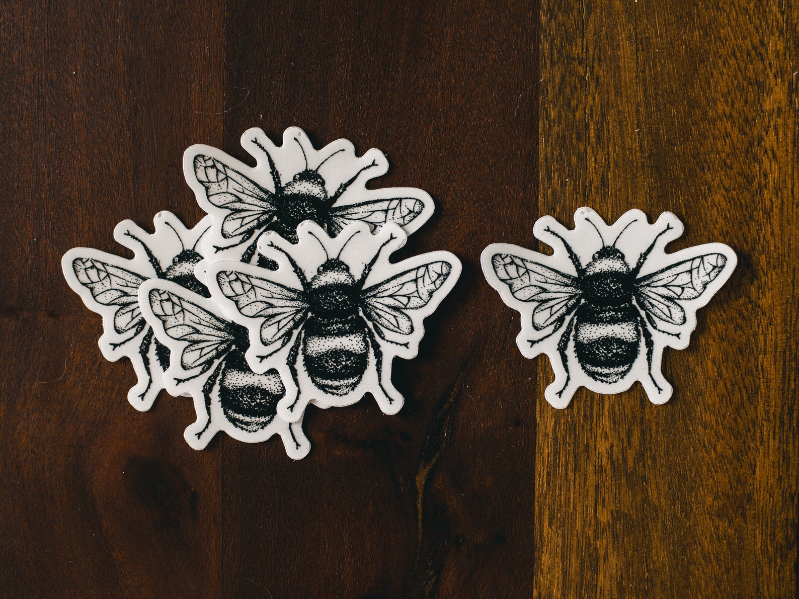 Transparent Honey Bee Sticker | Hand Drawn Sticker | Transparent ...
