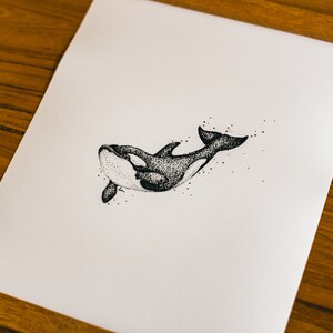 Orca Whale Giclée Print: Coastal Nautical Wall Art - Etsy