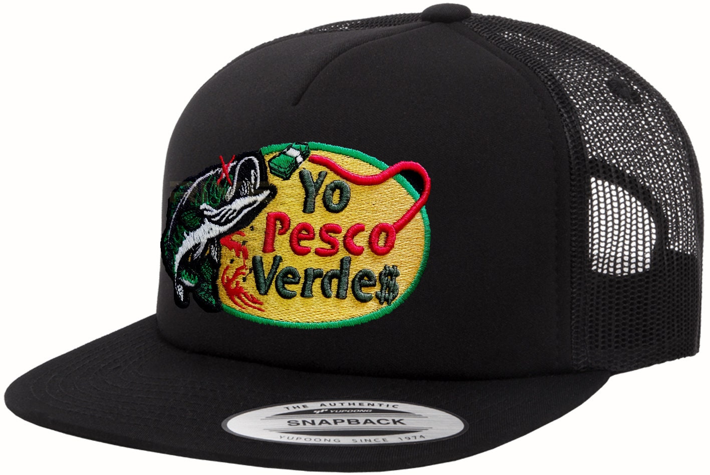 Yo Pesco Verdes Gorra Del Pescado Inspiration TQM Hat Snapback, Yo ...