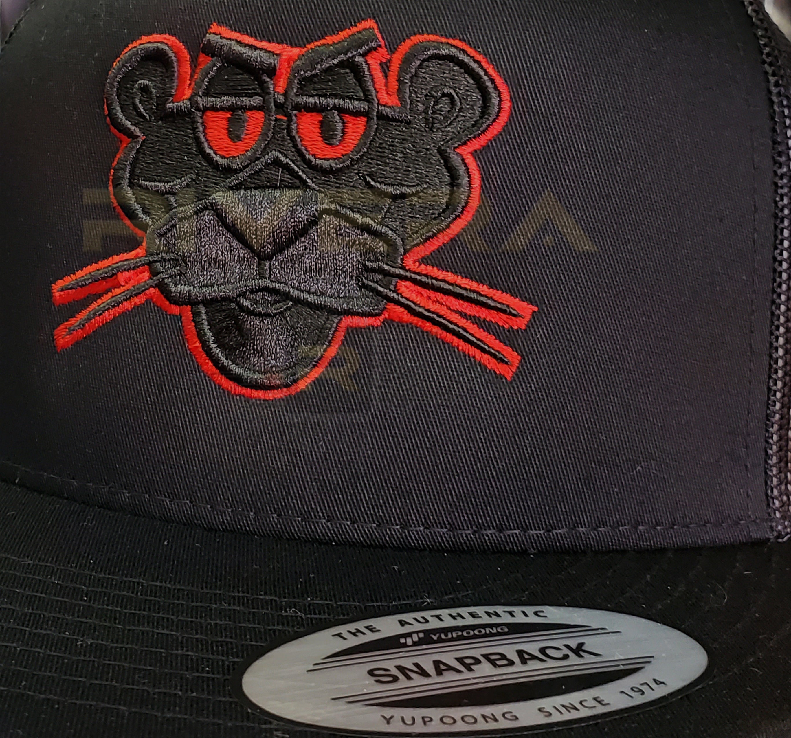 Belica Pantera Rosa Hat Pink Panther Belicona Black Red Hat, Gorra ...