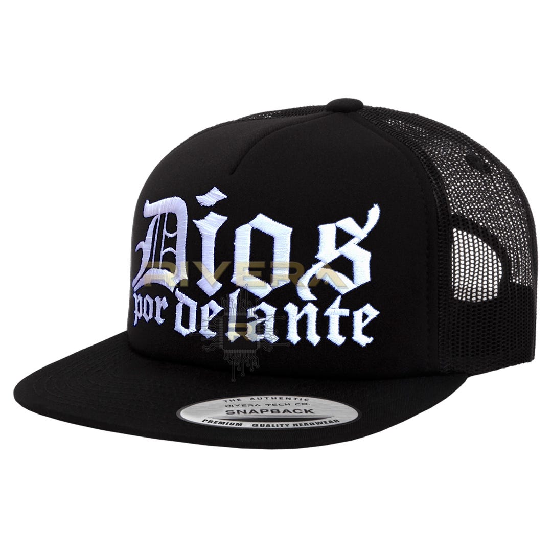 Dios Por Delante Hat Adjustable Faith Hat Embroidered Hat, Unisex ...