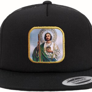 San Judas Tadeo Hat Adjustable St Jude Faith Hat Embroidered Patch ...