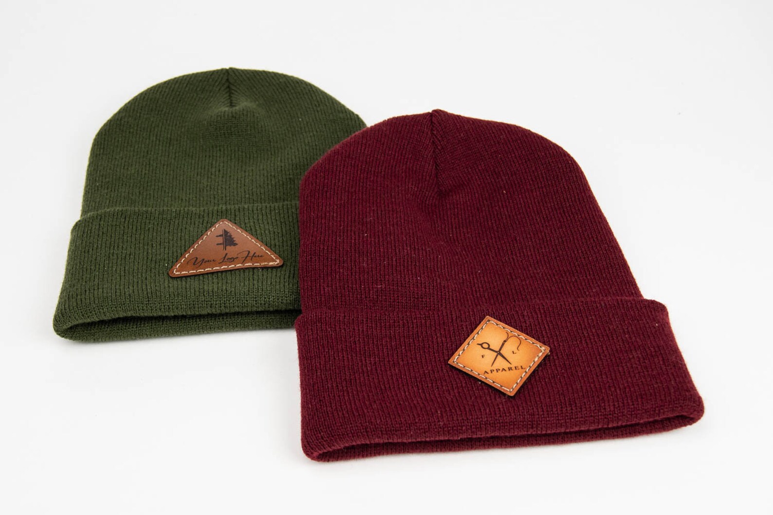 Custom Leather Patch Hats Classic Winter Hats Custom | Etsy