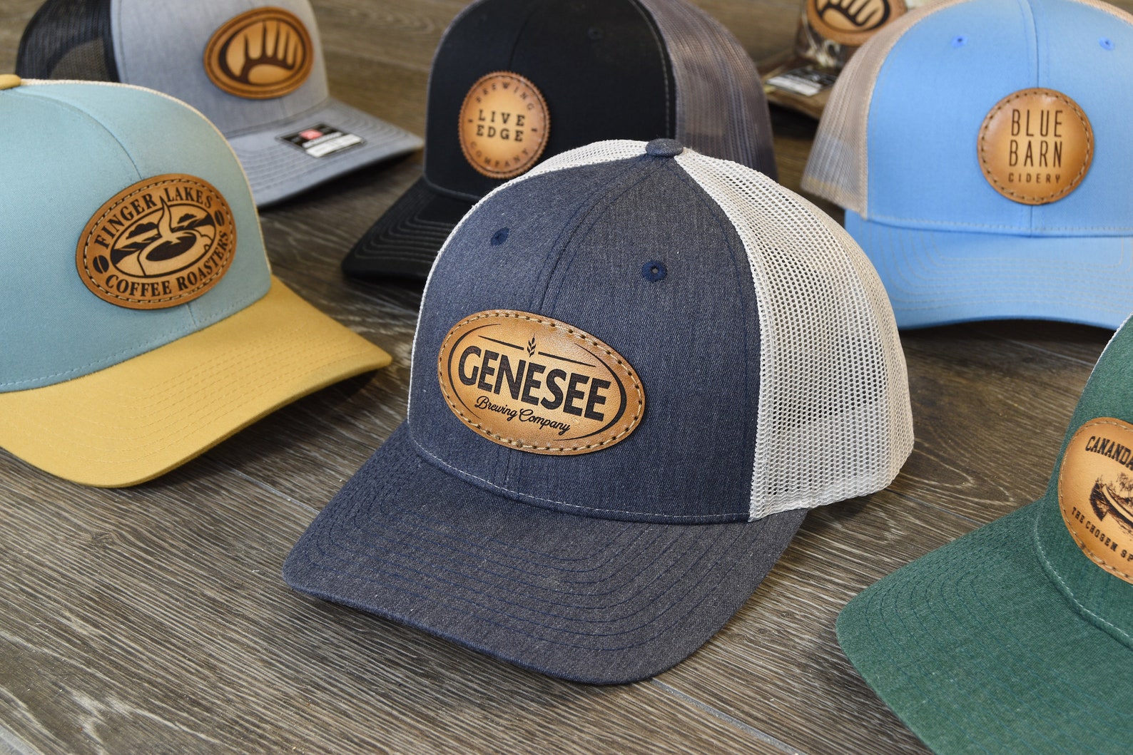 Custom Leather Patch Baseball Hats Sewn on Hand Finished - Etsy